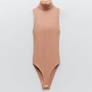 Zara | Sweaters | Zara Washed Effect Ribbed Bodysuit | Poshmark